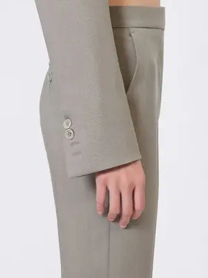 Max Mara Slim-fit Jacket In Wool, Mohair And Silk