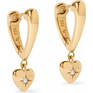 Astley Clarke Vermeil Heart Drop Earrings - Gold