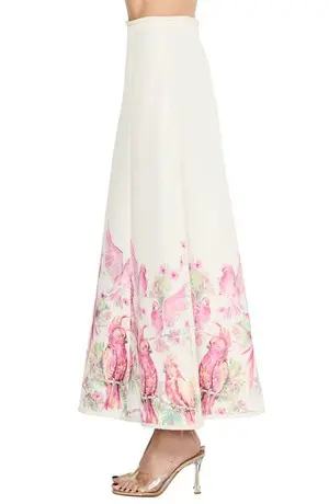 CIEBON Printed A-line Skirt