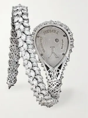 Yeprem Y-momento 18-karat White Diamond Watch