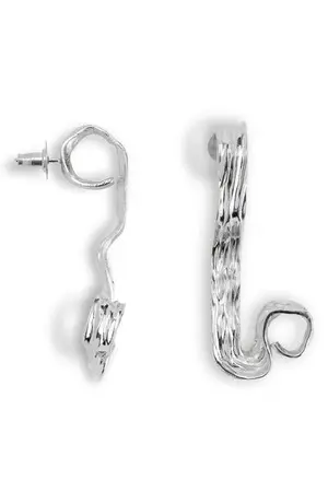 NAVEDA Naisa Drop Earrings - Silver
