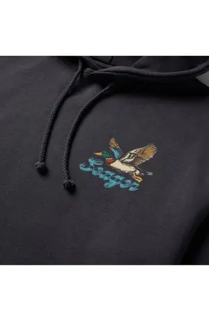 SEAGER CO Hooded Cotton-blend Fleece Knit Pullover