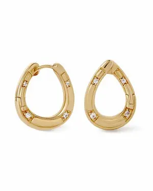 Astley Clarke Biography Horseshoe Twist Hoop Earrings - Gold