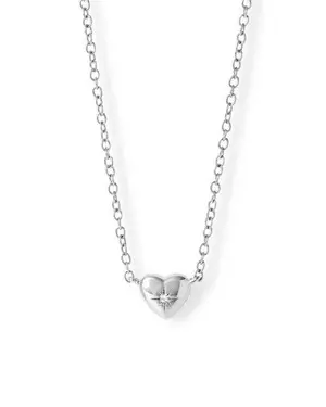 Astley Clarke Biography Mini Heart Necklace - Silver