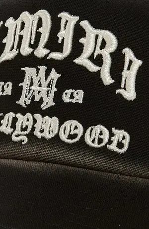 Amiri Hollywood Embroidered Trucker Hat