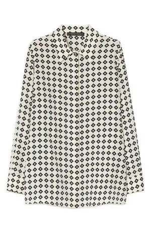 Marina Rinaldi Lusso Silk Button-up Shirt