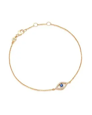 Astley Clarke Solid Gold Sapphire And Lab Grown Diamond Bracelet - Evil Eye