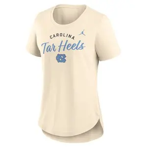 JORDAN BRAND North Carolina Tar Heels Script Logo Tri-blend T-shirt