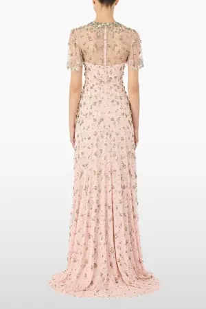 Jenny Packham Ambiance Beaded Maxi Gown - Sugar