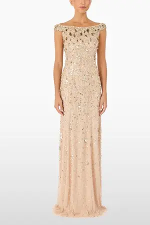 Jenny Packham Jessie Beaded Gown - Illusion