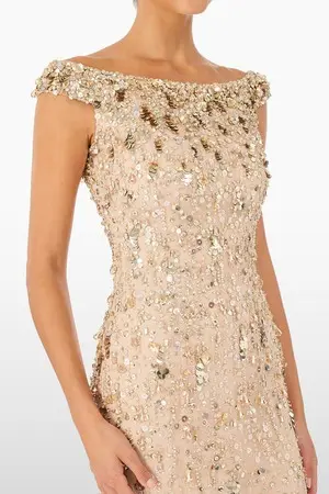 Jenny Packham Jessie Beaded Gown - Illusion