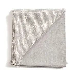 STUDIO VARIOUSLY Flo Brown Merino Textured Handloom Throw - Brown/grey