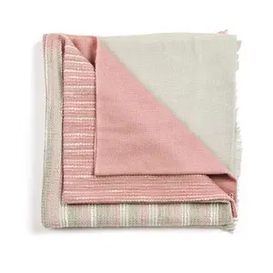 STUDIO VARIOUSLY Chive Ombre Hand Textu Handloom Soft Merino Throw - Red