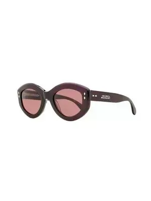 Isabel Marant Printed Oval-frame Sunglasses