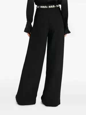 Cinq À Sept Rhinestone Embellished Wide Leg Trousers