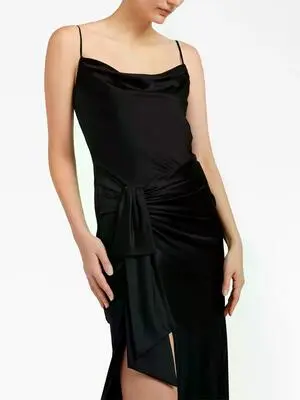 Cinq À Sept Side Slit Silk Dress