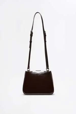 Scanlan Theodore Structured Bag With Silver Hardware - Mogano