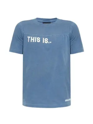 Dsquared2 Cool Football Fit Tshirt - Blue