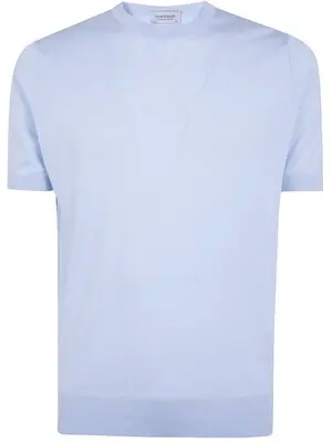 John Smedley Kempton" Crewneck Short Sleeves T-shirt - Beige