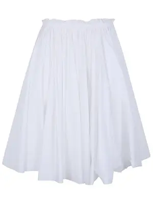 AMI Paris Corolla" Midi Skirt - White