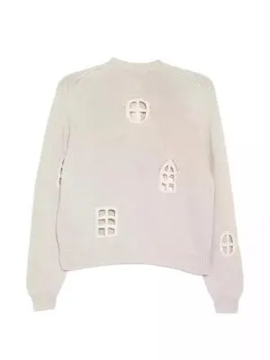 BARRIE Openwork Motif Cardigan
