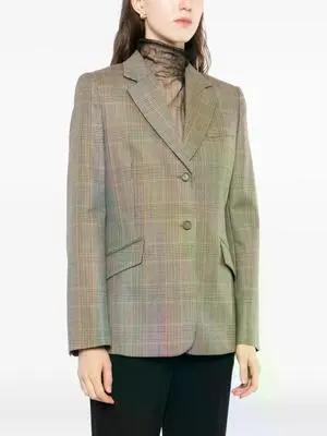 Alexander McQueen Country Check Single-breasted Blazer