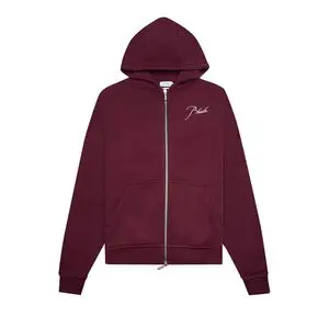 Rhude Zip Up Hoodie - Red