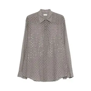 Dries Van Noten Starburst Polka Dot Print Shirt