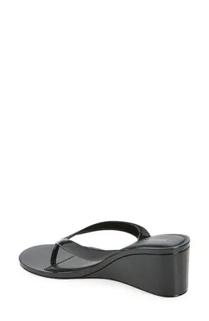 Jeffrey Campbell Gigabyte Wedge Flip Flop - Black