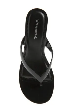 Jeffrey Campbell Gigabyte Wedge Flip Flop - Black