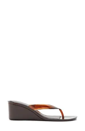 Jeffrey Campbell Gigabyte Wedge Flip Flop - Brown