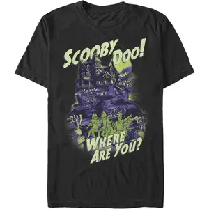 SCOOBY DOO Haunted House T-shirt - Black