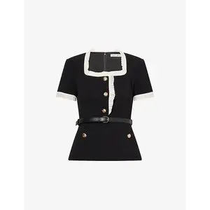 Self-portrait Textured Blouses