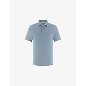 Boggi Milano Short-sleeved Piqué Cotton-blend Polo Shirt Xxl