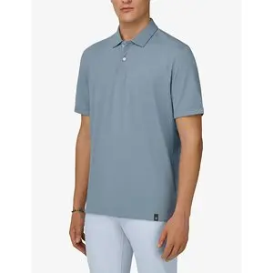 Boggi Milano Short-sleeved Piqué Cotton-blend Polo Shirt Xxl
