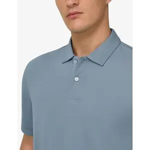 Boggi Milano Short-sleeved Piqué Cotton-blend Polo Shirt Xxl