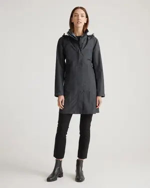 Quince Weather Proof Long Rain Shell Jacket