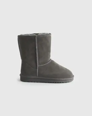 Quince Australian Shearling Boots - Grey