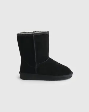 Quince Australian Shearling Mid-calf Boots - True Black