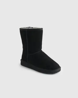 Quince Australian Shearling Mid-calf Boots - True Black