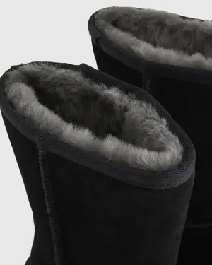 Quince Australian Shearling Mid-calf Boots - True Black