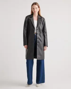 Quince Leather Trench Coat