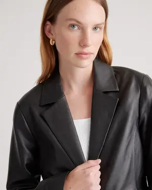 Quince Leather Trench Coat