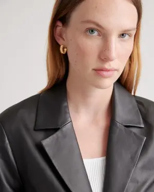 Quince Leather Trench Coat
