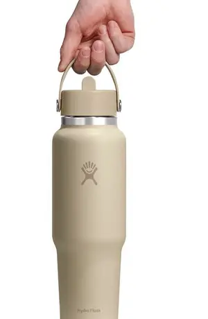 HYDRO FLASK 40-ounce Wide Mouth With Flex Straw Cap - Oat