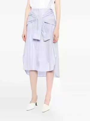 YCH Striped Midi Skirt