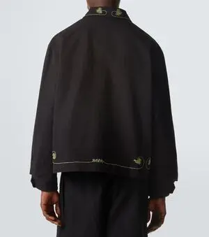 BODE Embroidered Cotton Twill Jacket