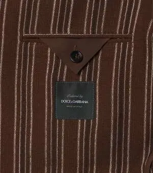 Dolce & Gabbana Striped Blazer - Brown
