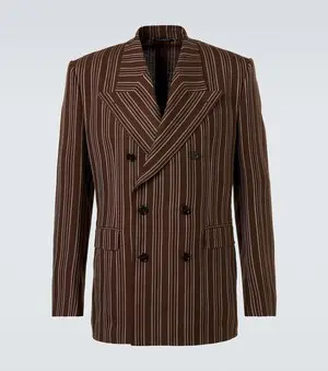 Dolce & Gabbana Striped Blazer - Brown