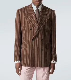 Dolce & Gabbana Striped Blazer - Brown